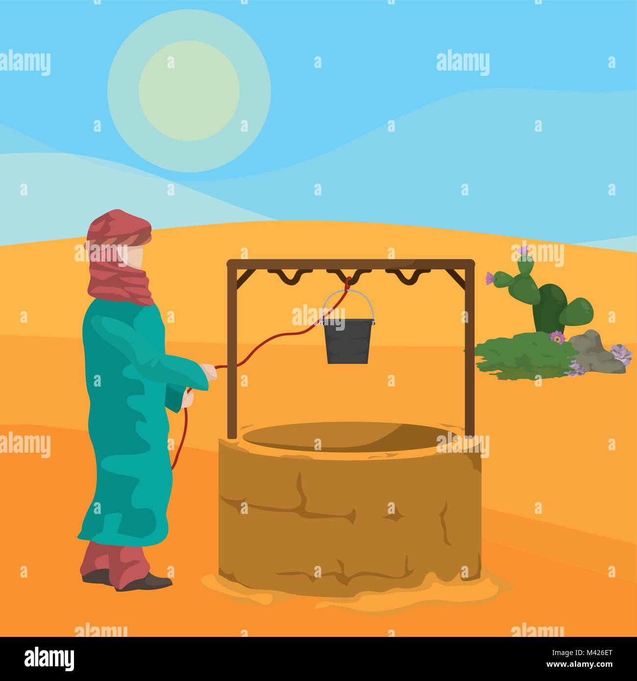 Sunrise panorama view from Stock Vector Images - Alamy