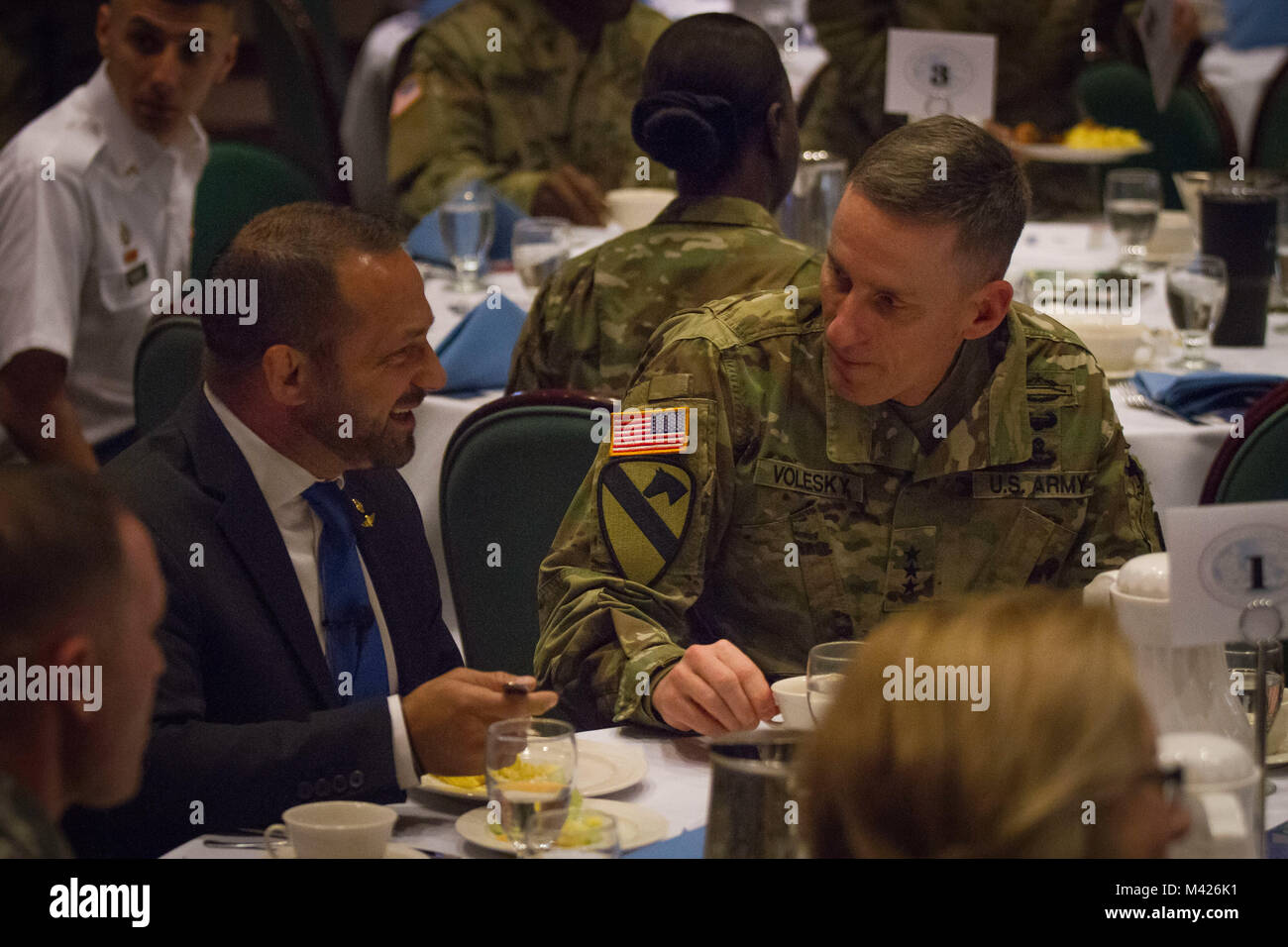 U.S. Army Lt. Gen. Gary Volesky, I Corps commanding general, and guest ...