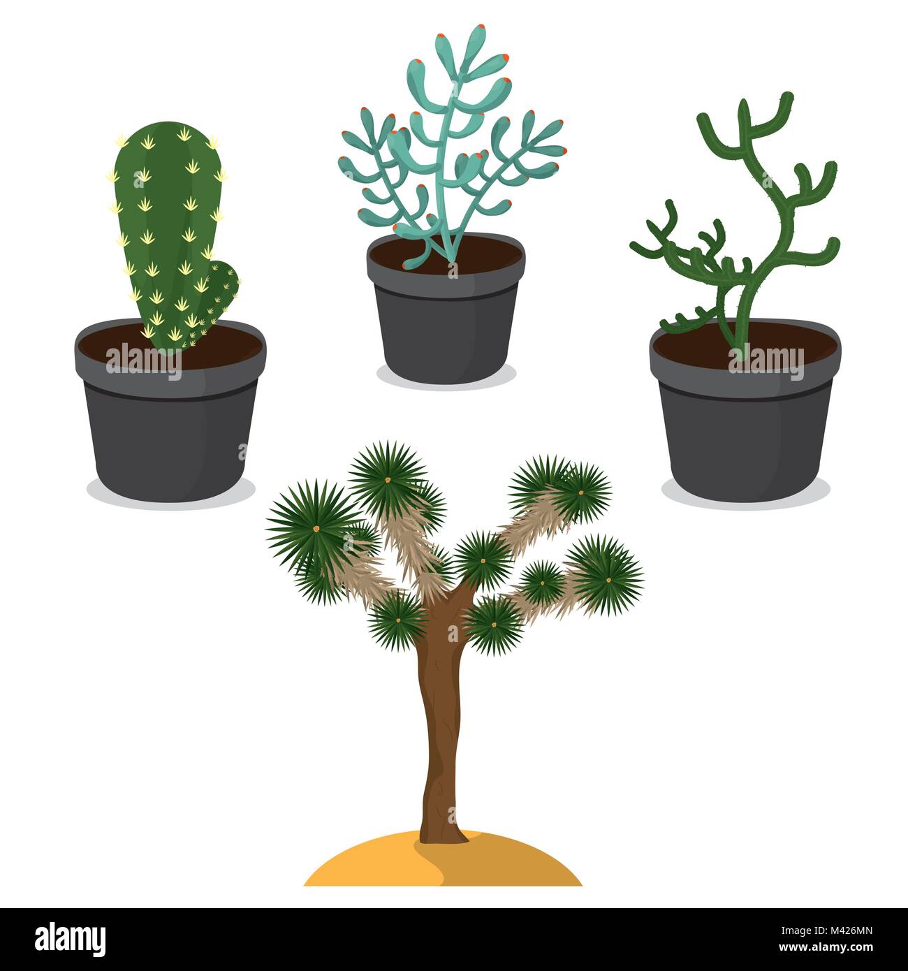 Beautiful desert landscape valley Cut Out Stock Images & Pictures - Alamy