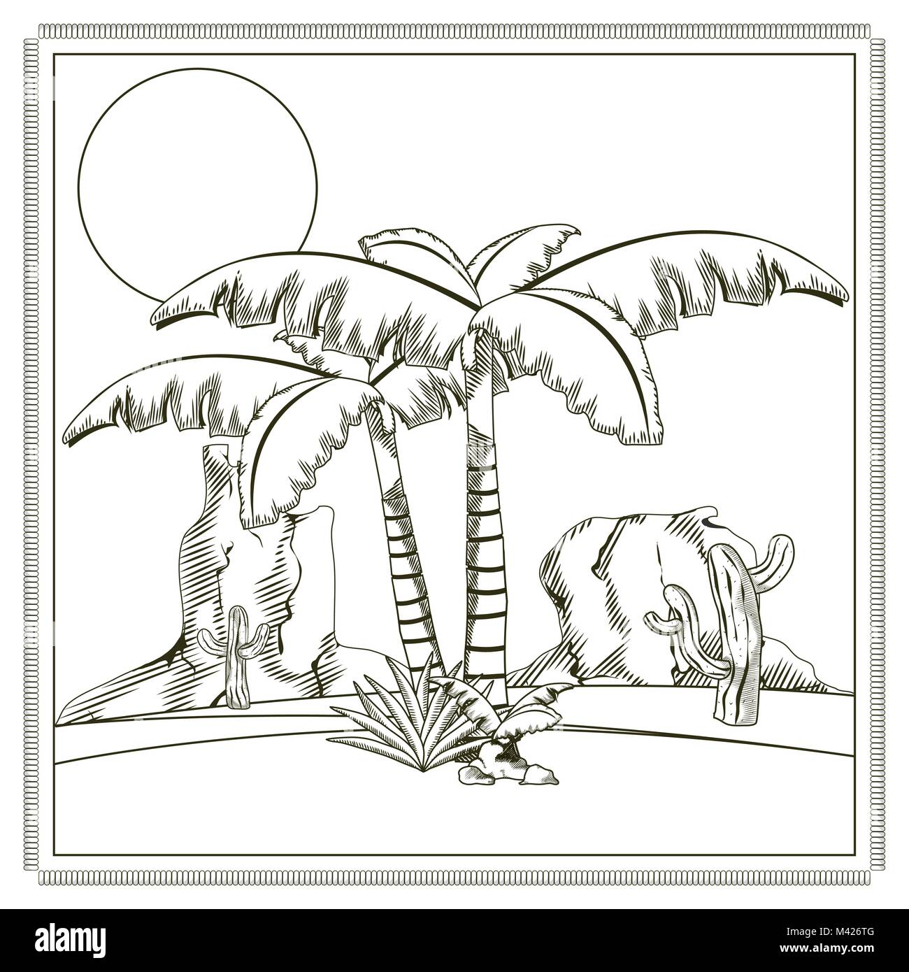 Nature landscape view dry Cut Out Stock Images & Pictures - Alamy