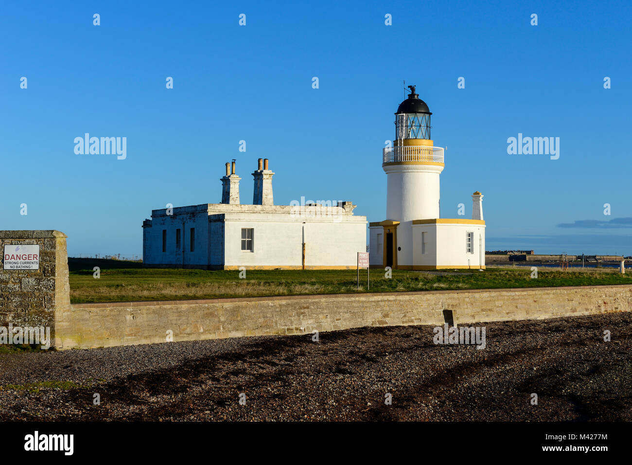 Chanonry Lighthouse at Chanonry Point on the Black Isle in Ross and ...