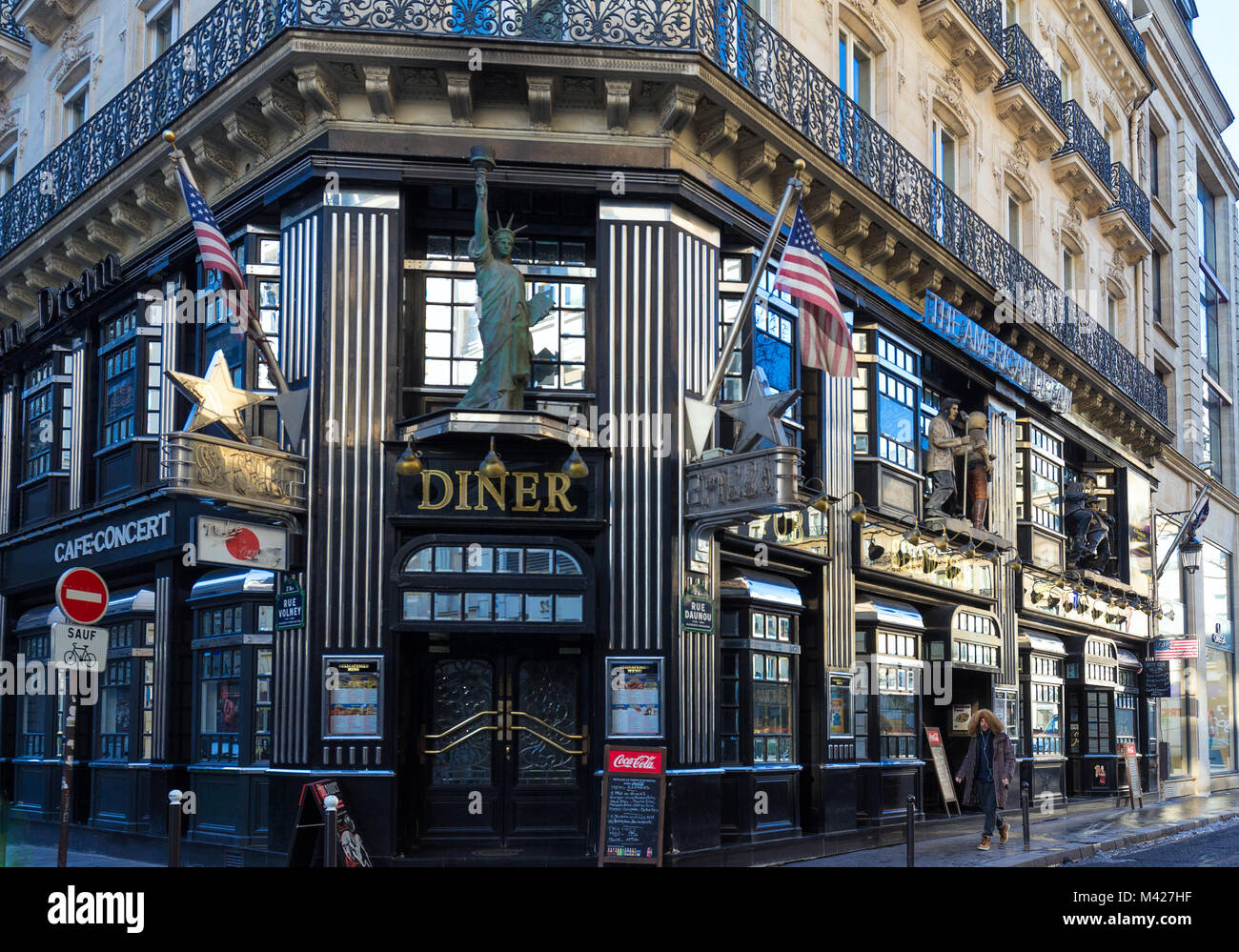 The restaurant famous American Dream, near Opera district, Paris ...