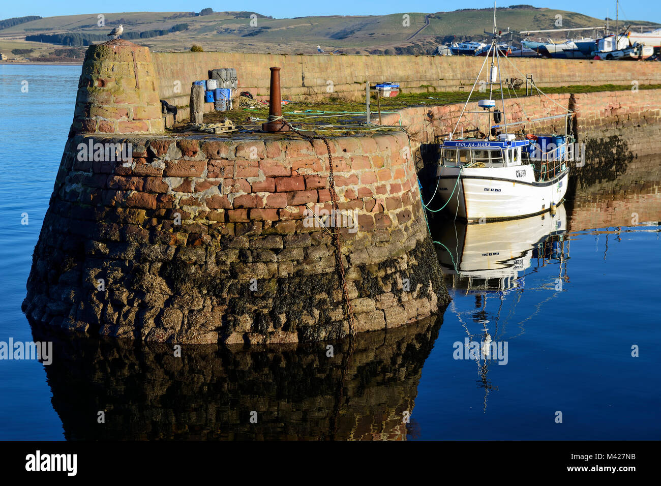 Cromarty harbour on the Black Isle in Ross and Cromarty, Highland ...