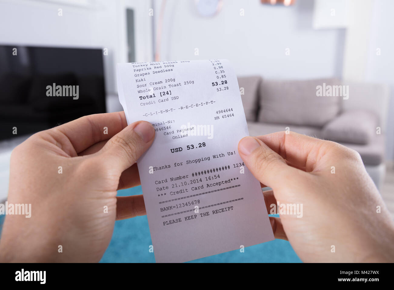 Grocery receipts hi-res stock photography and images - Alamy