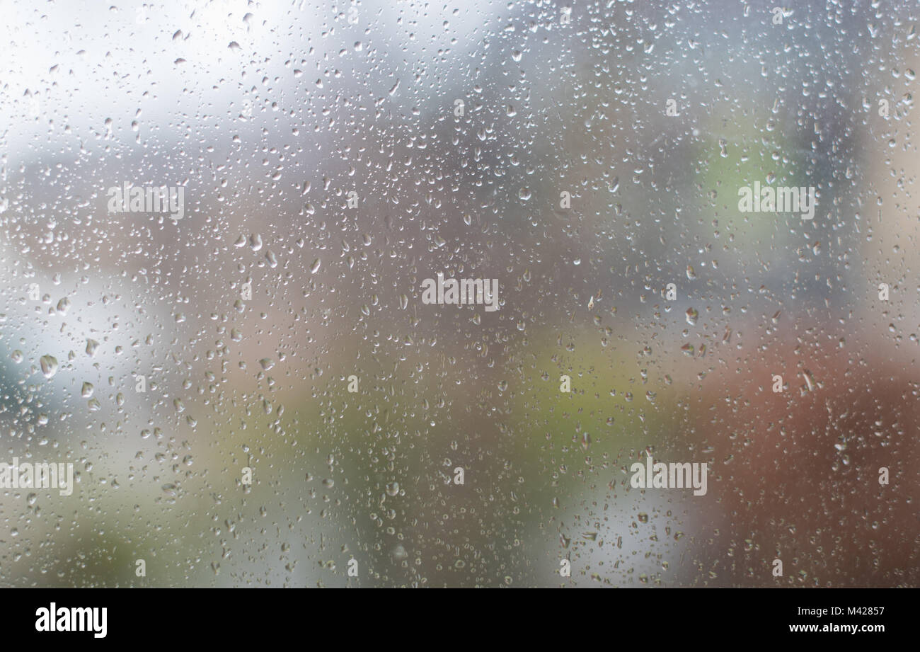 miserable wet day with rain lashing the window Stock Photo - Alamy