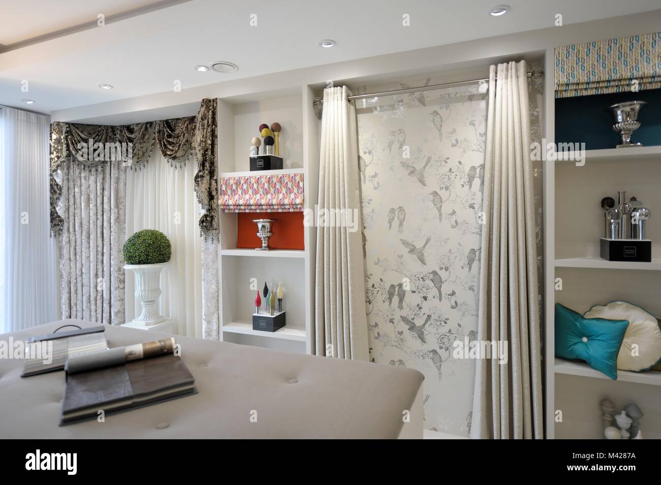 Interior design, showroom display of materials Stock Photo - Alamy