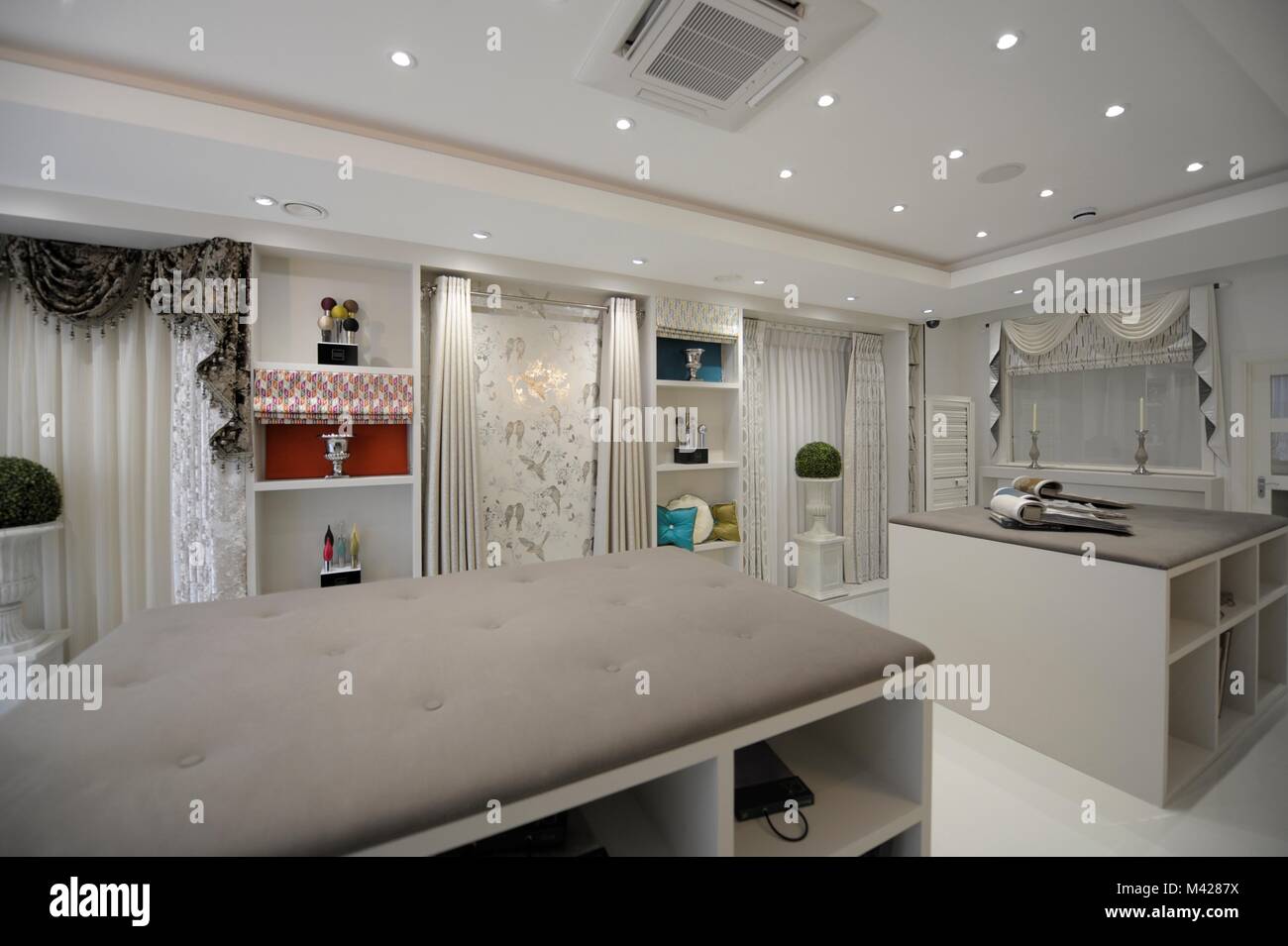 Interior design, showroom display of materials Stock Photo - Alamy