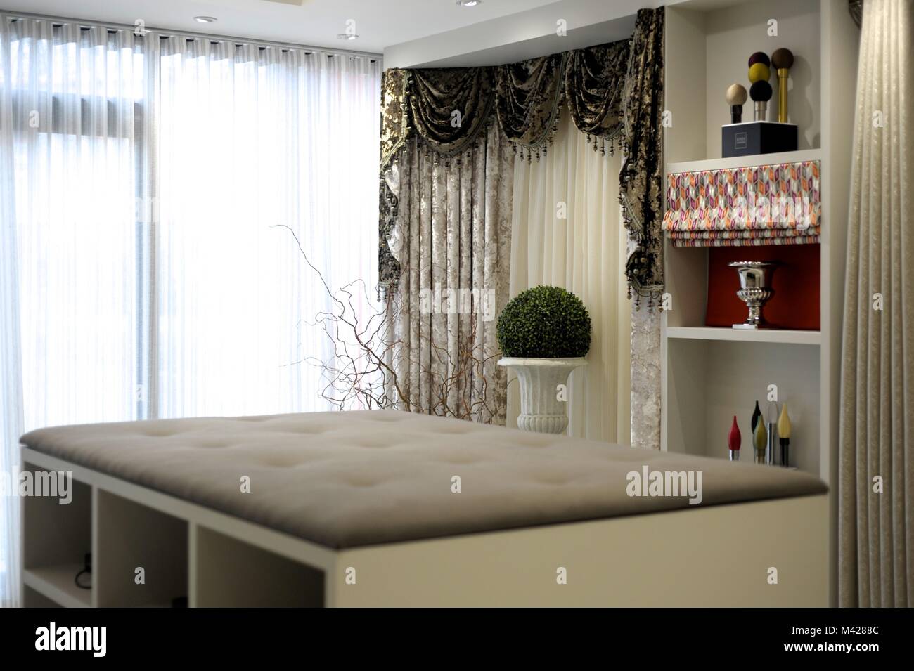 Interior design, showroom display of materials Stock Photo - Alamy