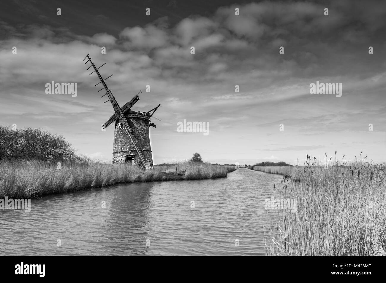 The isolated ruined shell of Brograve Mill was actually a wind pump to ...