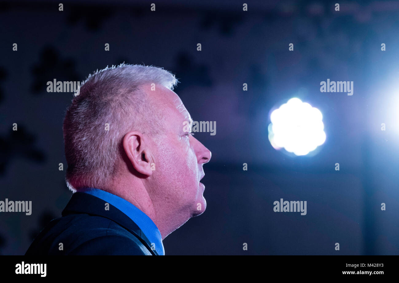 Labour Party Chair Ian Lavery MP gives speech at the Shottstown Miners ...
