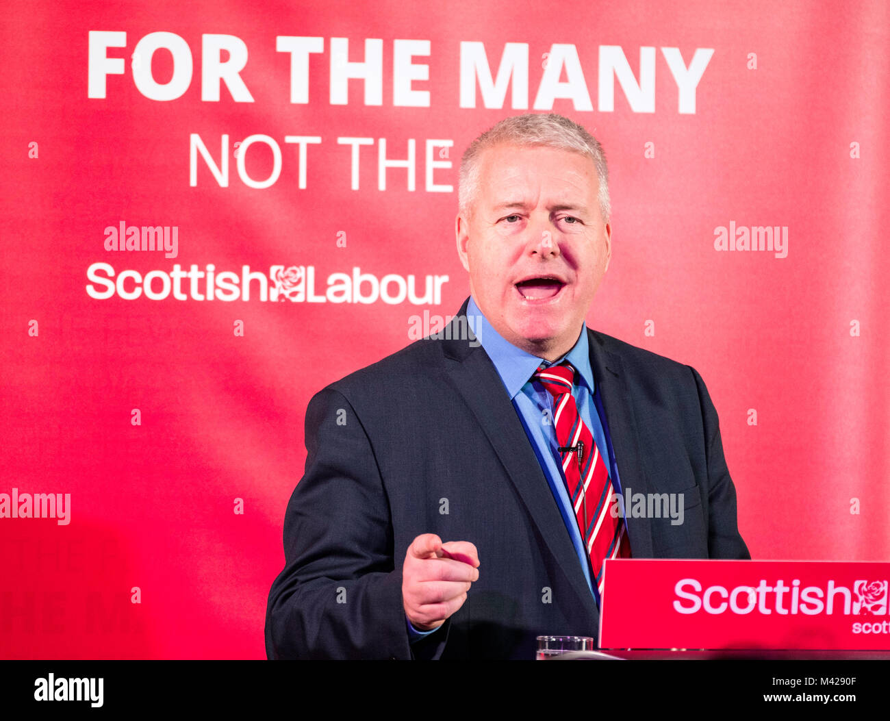 Labour Party Chair Ian Lavery MP gives speech at the Shottstown Miners ...
