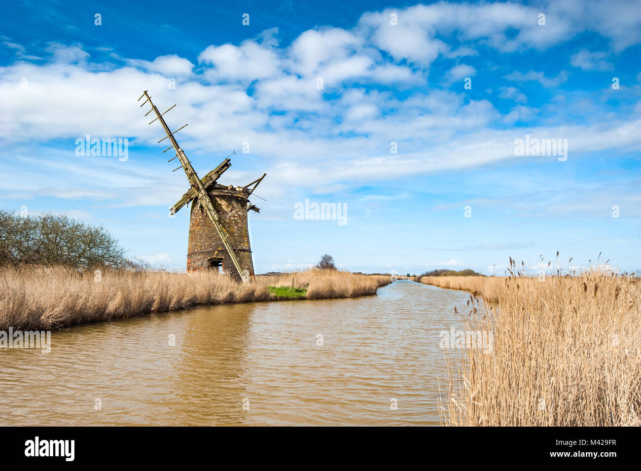 The isolated ruined shell of Brograve Mill was actually a wind pump to ...