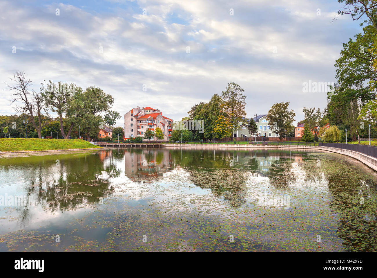 Poplavok Pond in Kaliningrad. Russia Stock Photo - Alamy