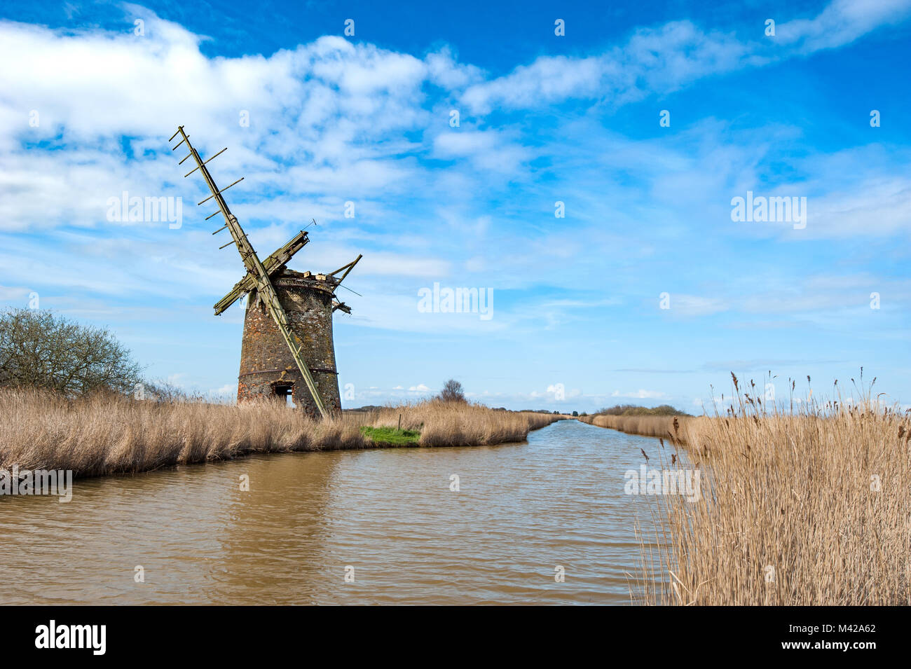 The isolated ruined shell of Brograve Mill was actually a wind pump to ...