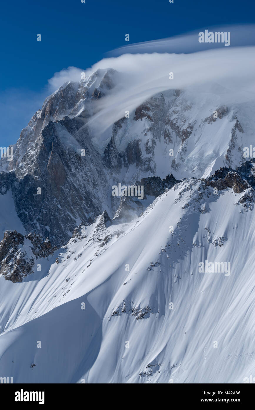 Mountain scenery in Graian Alps, Mont Blanc range, Aosta Valley, Italy ...