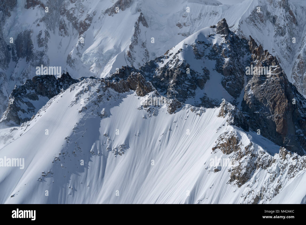 Mountain scenery, Graian Alps, Mont Blanc range, Aosta Valley, Italy ...