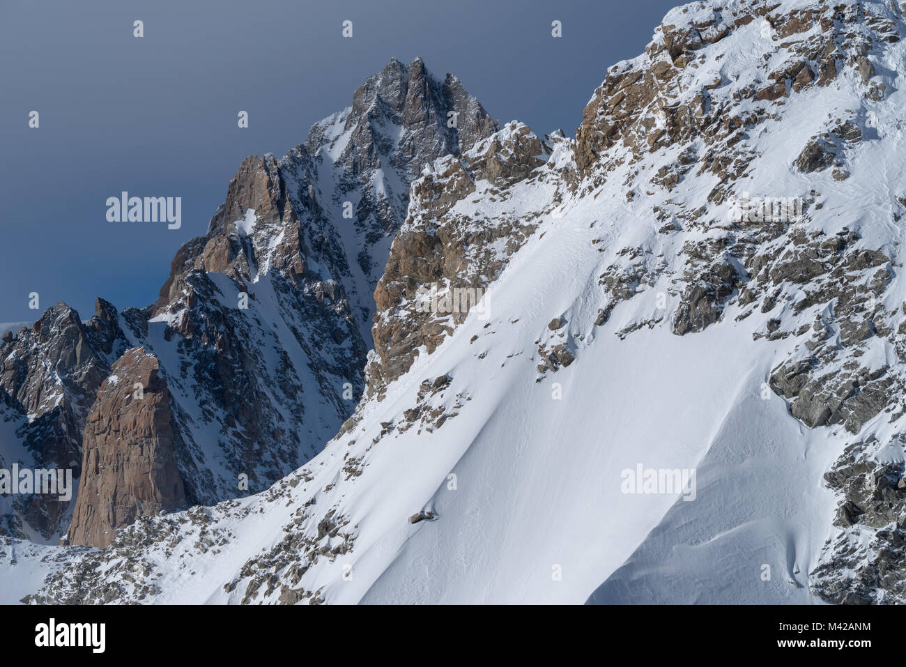 Mountain scenery, Graian Alps, Mont Blanc range, Aosta Valley, Italy ...