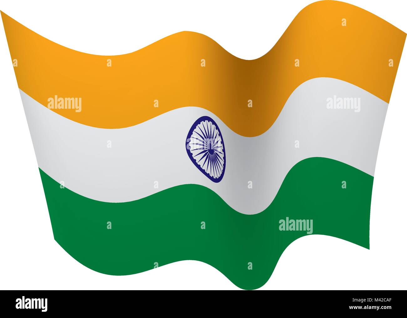India flag, vector illustration Stock Vector Image & Art - Alamy