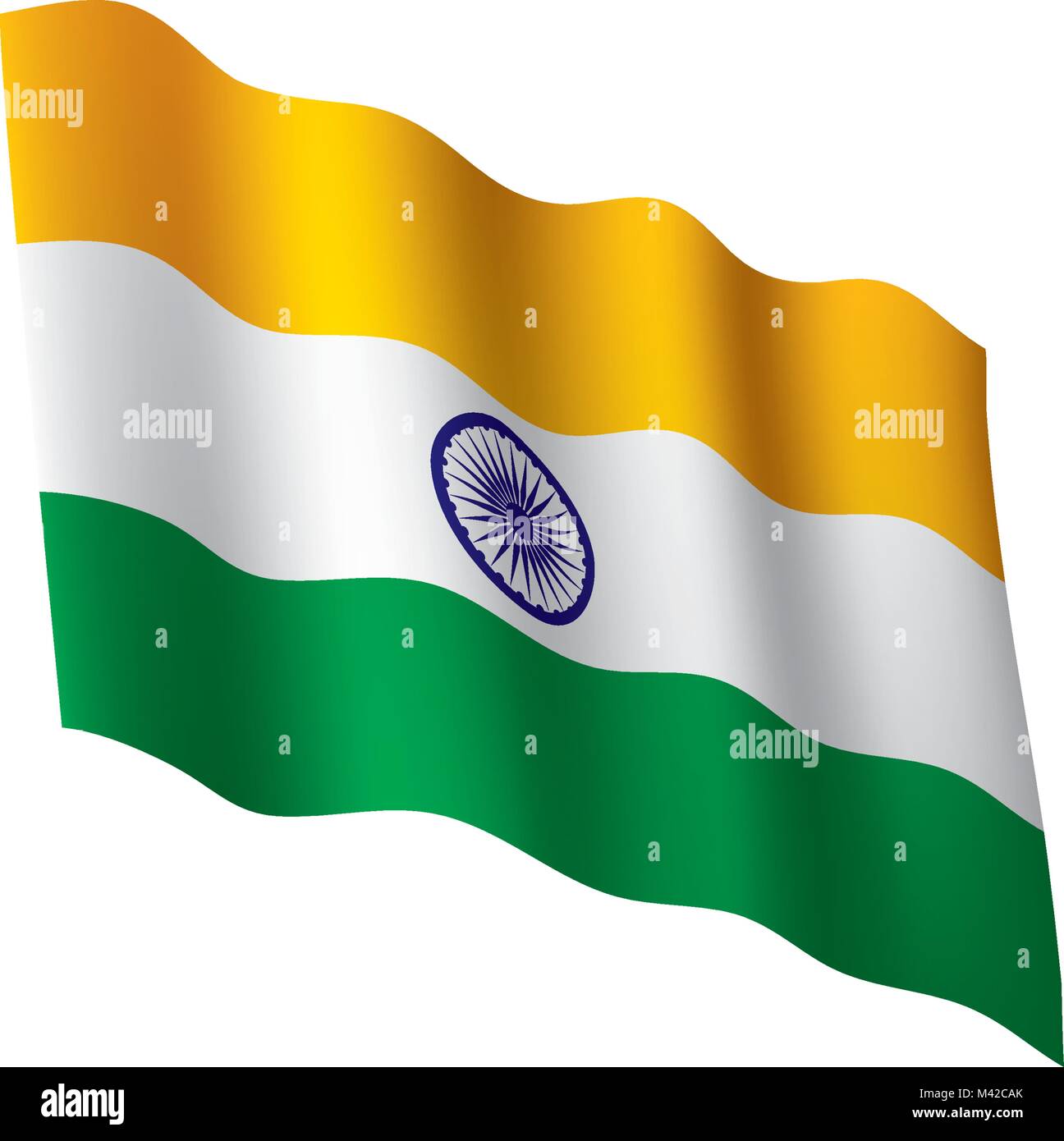 India flag, vector illustration Stock Vector Image & Art - Alamy