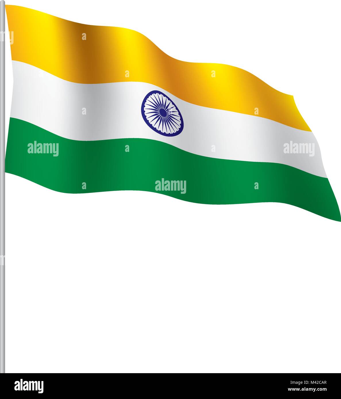 India flag, vector illustration Stock Vector Image & Art - Alamy