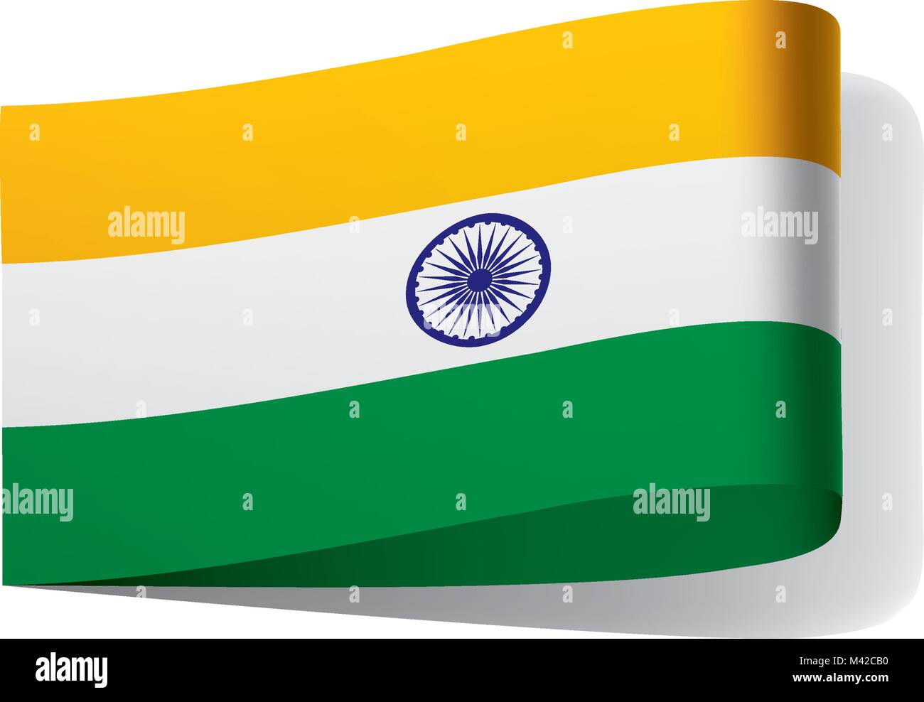 India flag, vector illustration Stock Vector Image & Art - Alamy