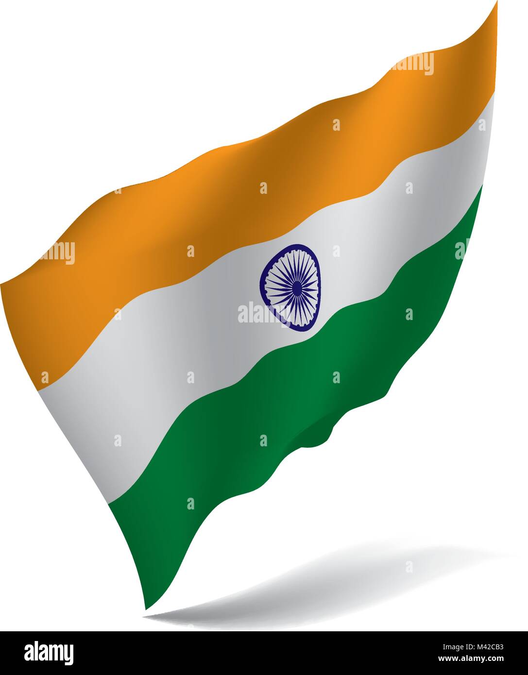 India flag, vector illustration Stock Vector Image & Art - Alamy