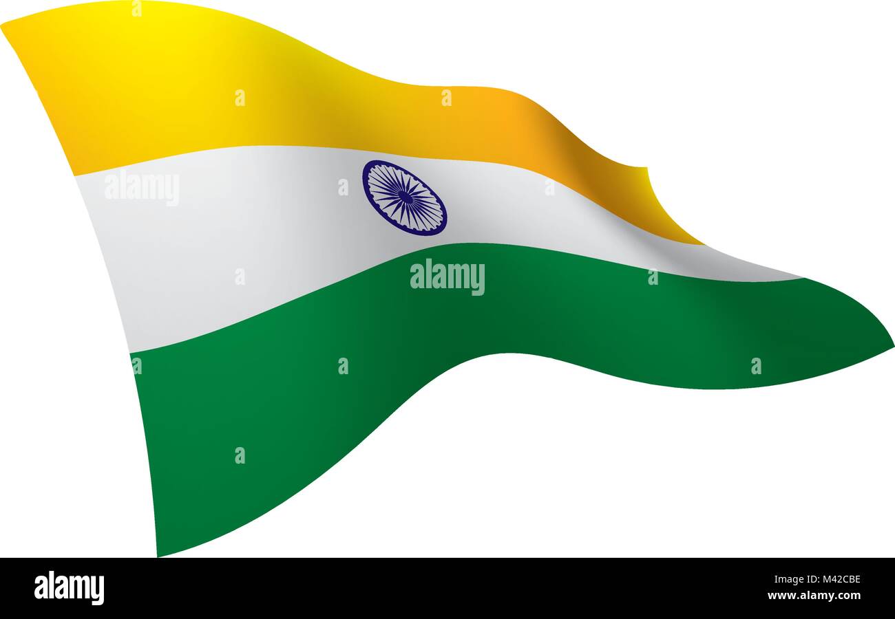 India flag, vector illustration Stock Vector Image & Art - Alamy