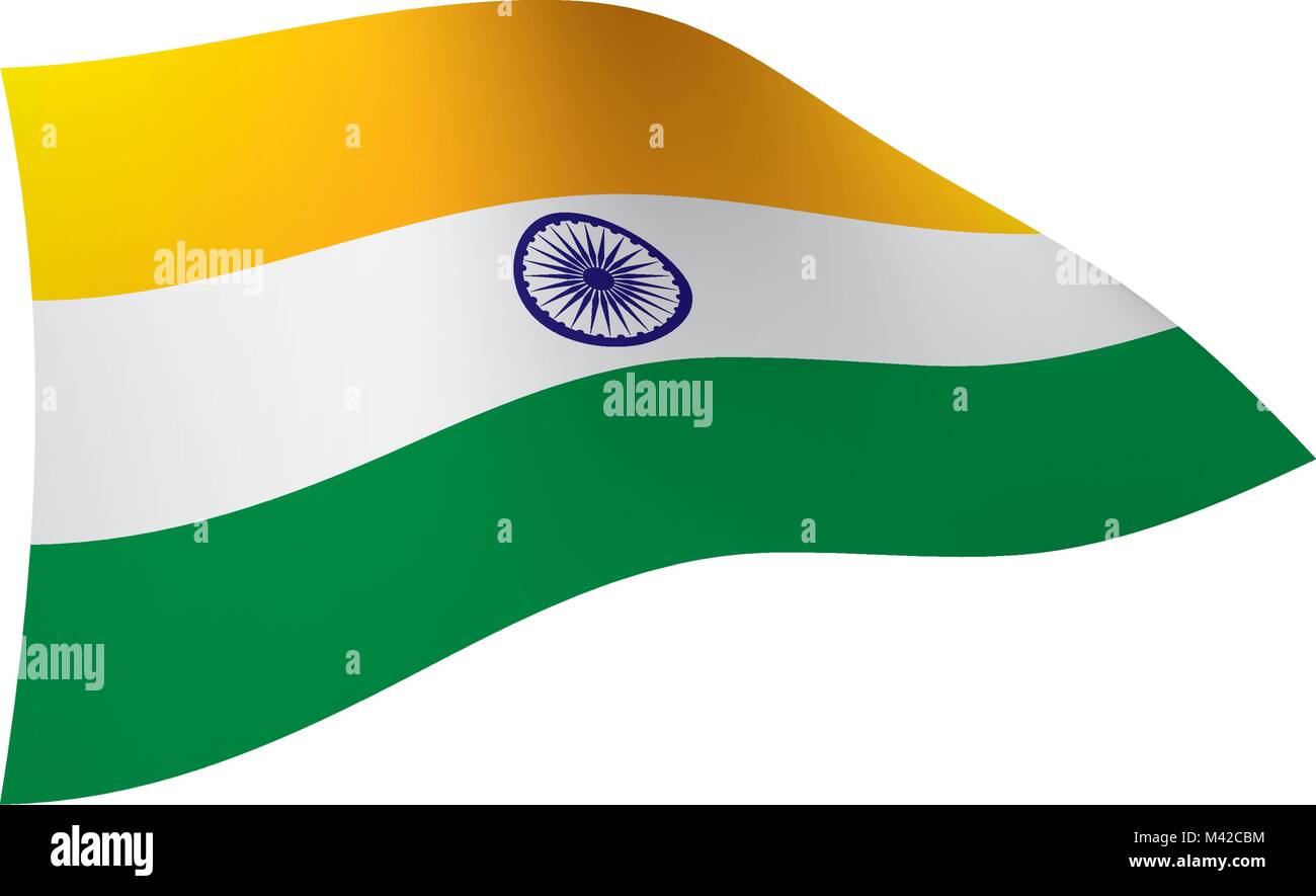 India flag, vector illustration Stock Vector Image & Art - Alamy