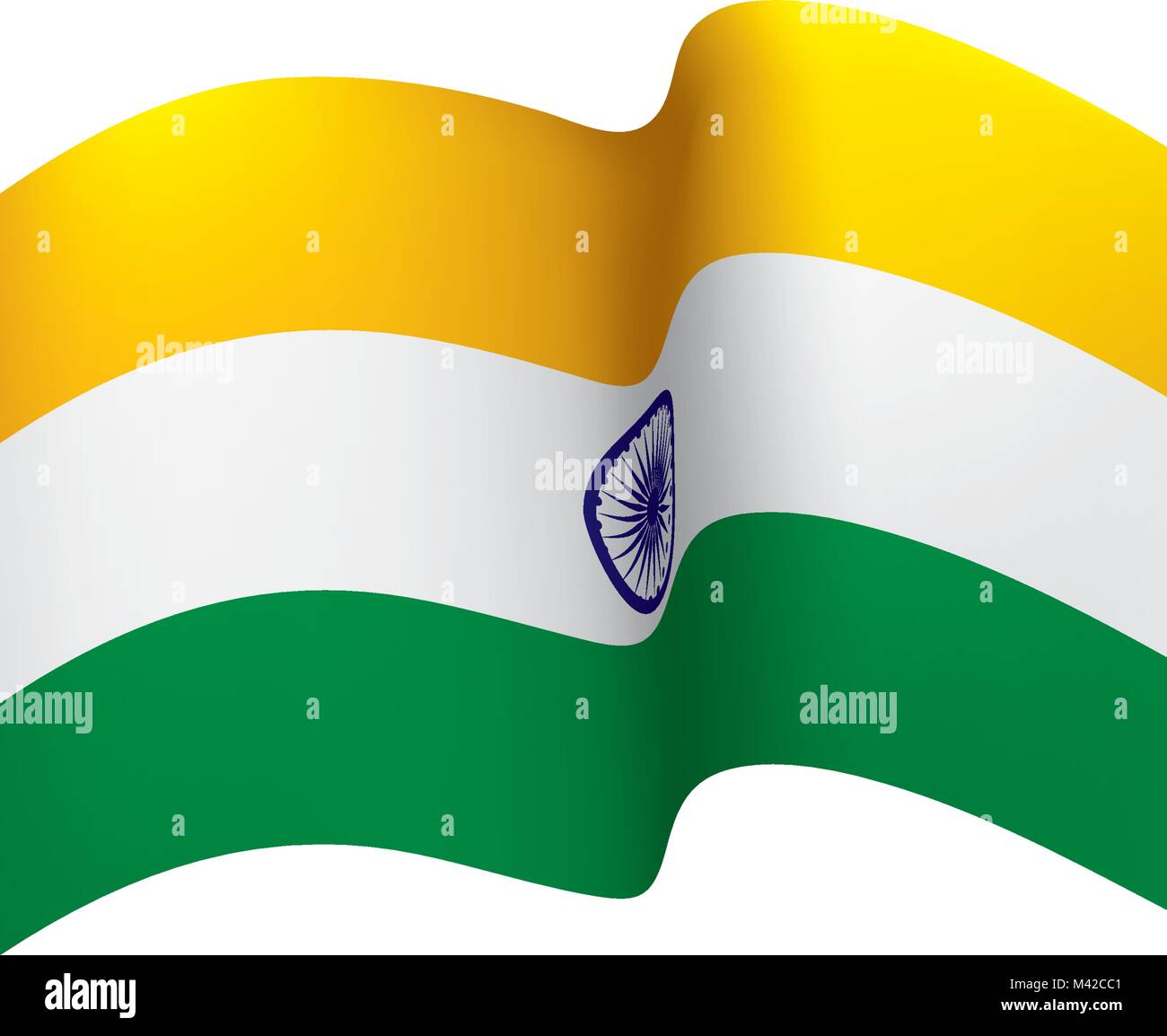 India flag, vector illustration Stock Vector Image & Art - Alamy