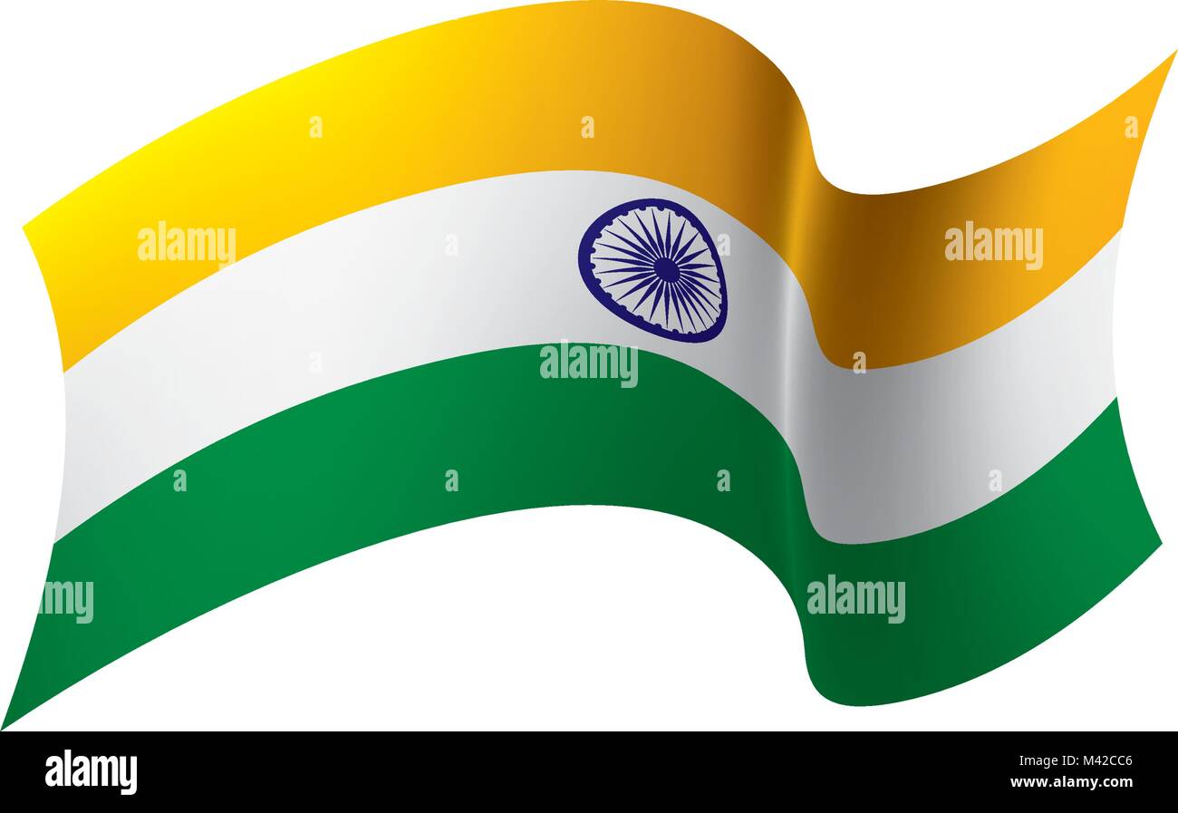 India flag, vector illustration Stock Vector Image & Art - Alamy