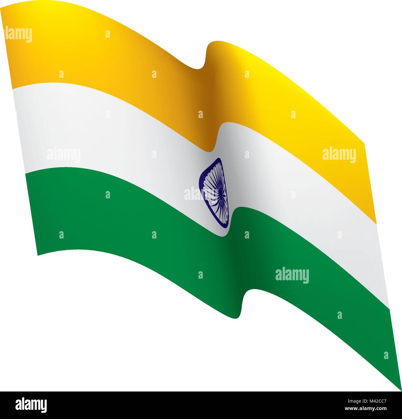 India flag, vector illustration Stock Vector Image & Art - Alamy