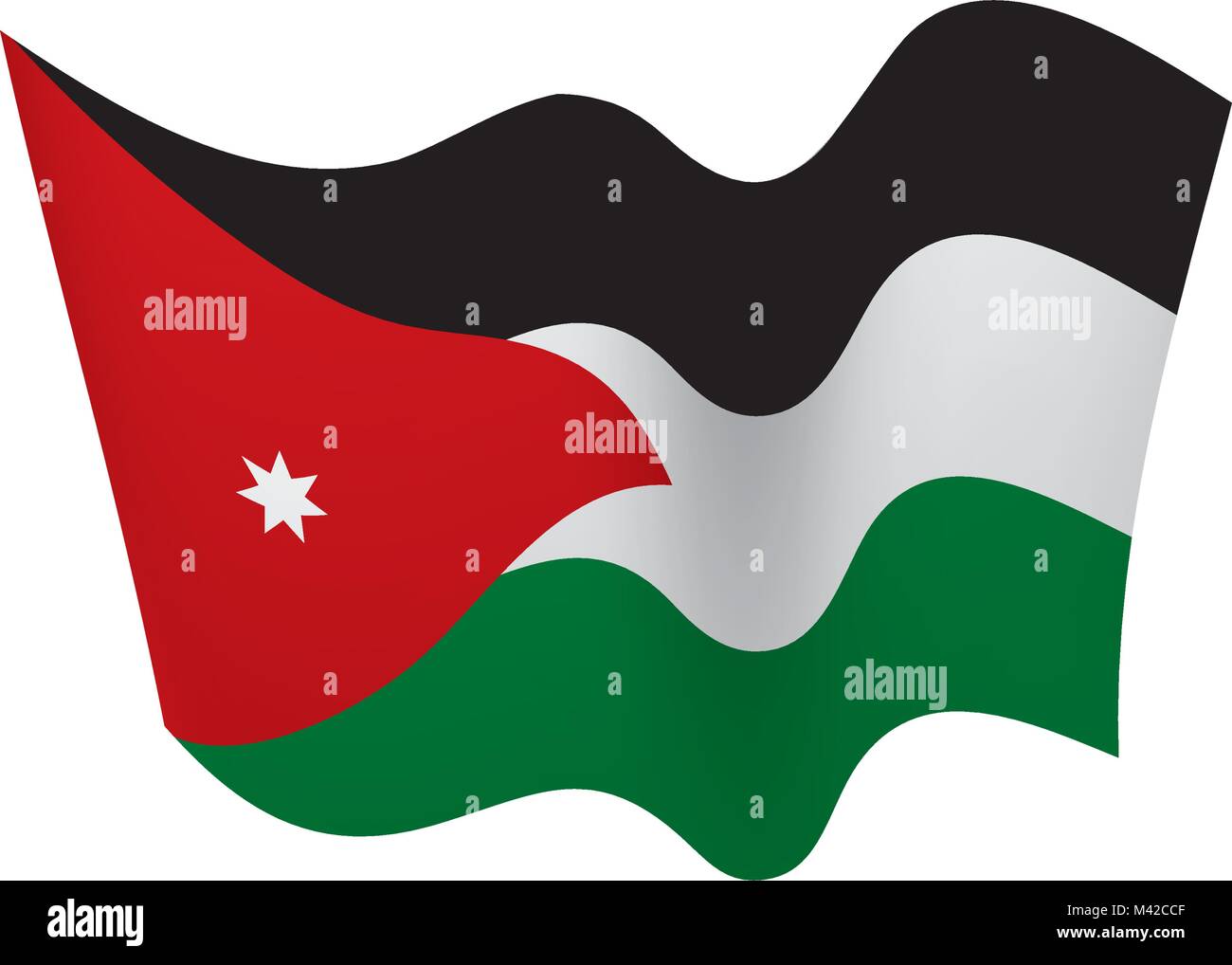 Jordan flag, vector illustration Stock Vector Image & Art - Alamy