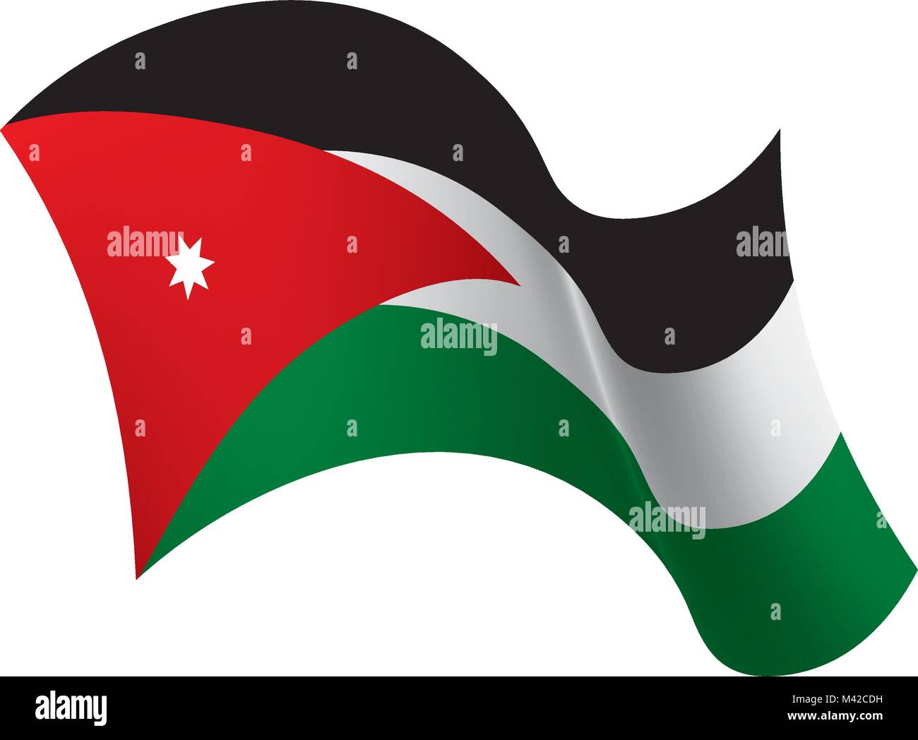 Jordan flag, vector illustration Stock Vector Image & Art - Alamy
