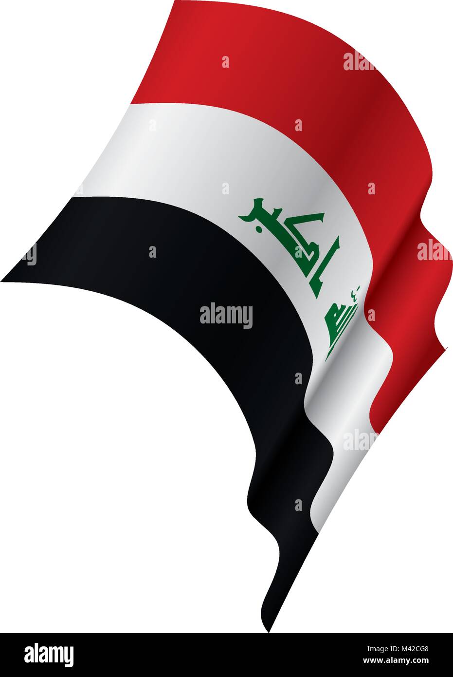 Iraqi flag, vector illustration Stock Vector Image & Art - Alamy