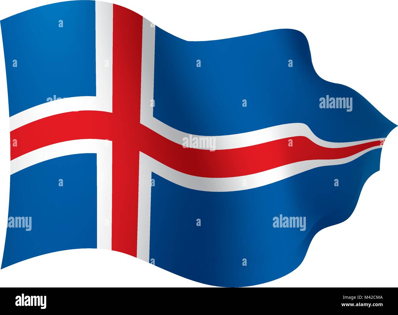 Iceland flag, vector illustration Stock Vector Image & Art - Alamy