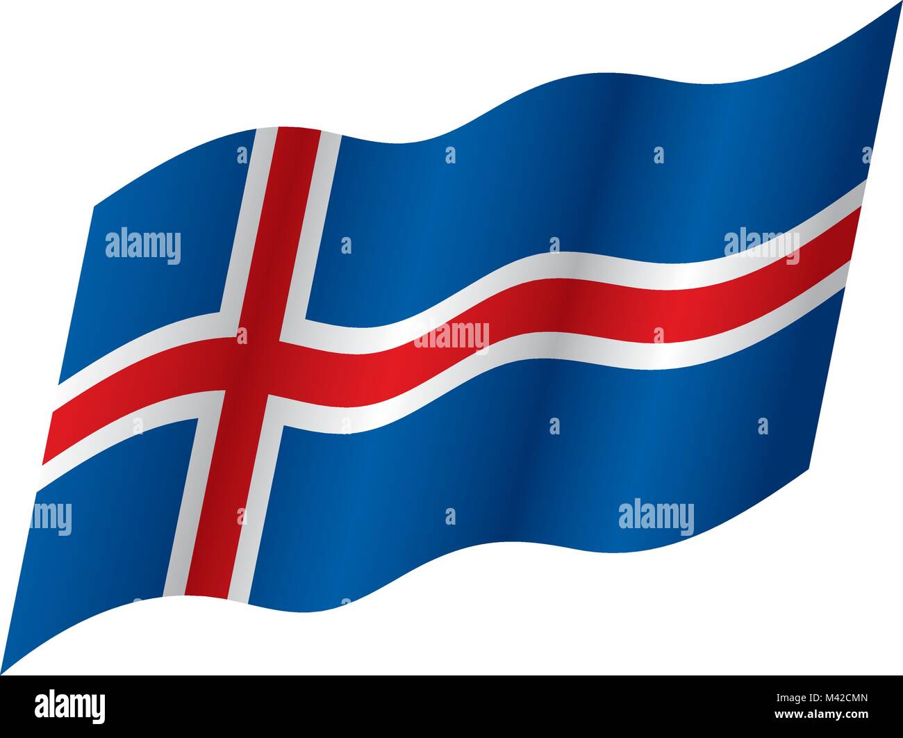 Iceland flag, vector illustration Stock Vector Image & Art - Alamy