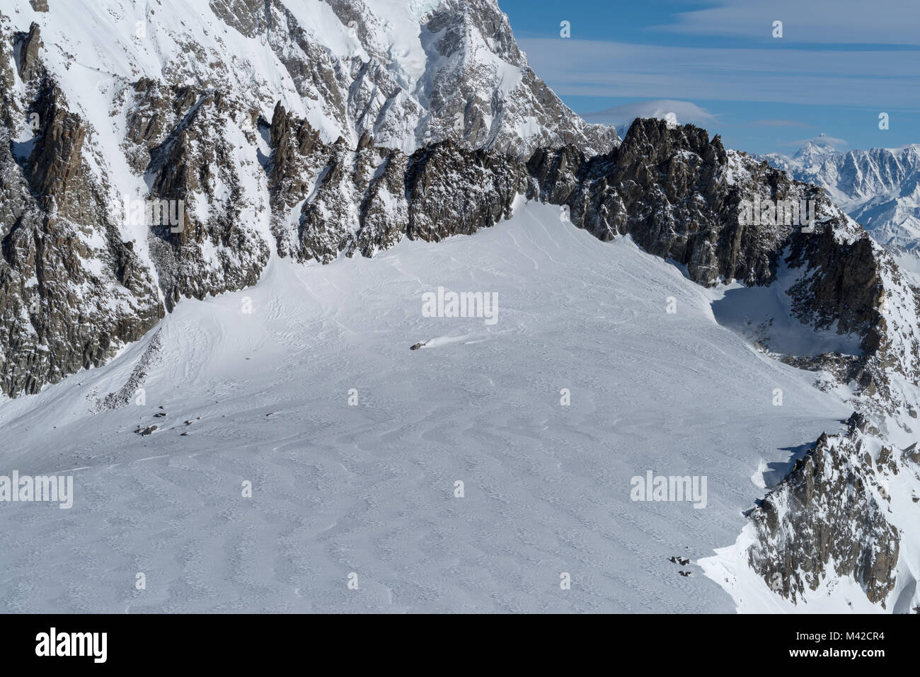 Mountain scenery, Graian Alps, Mont Blanc range, Aosta Valley, Italy ...