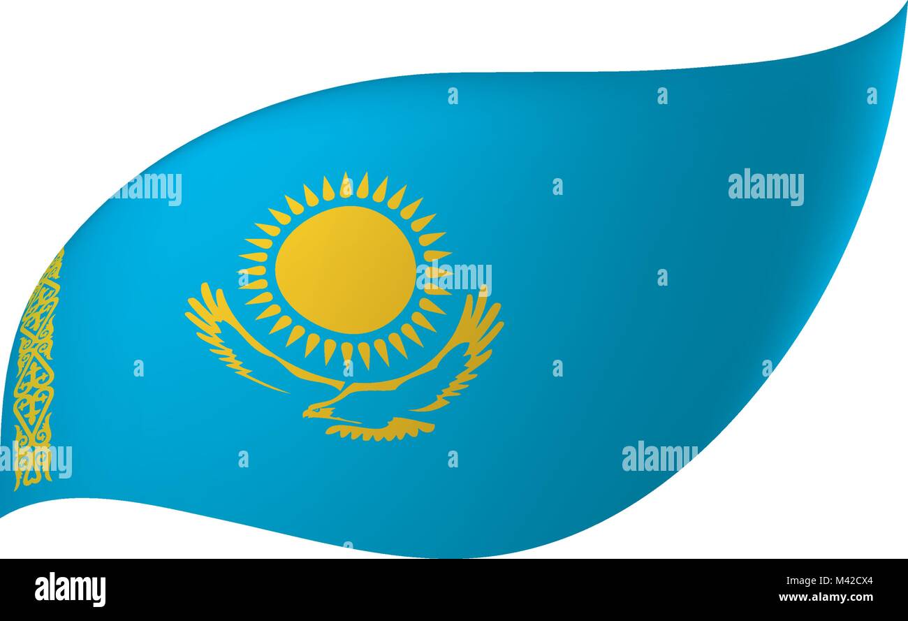 Kazakhstan flag, vector illustration Stock Vector Image & Art - Alamy