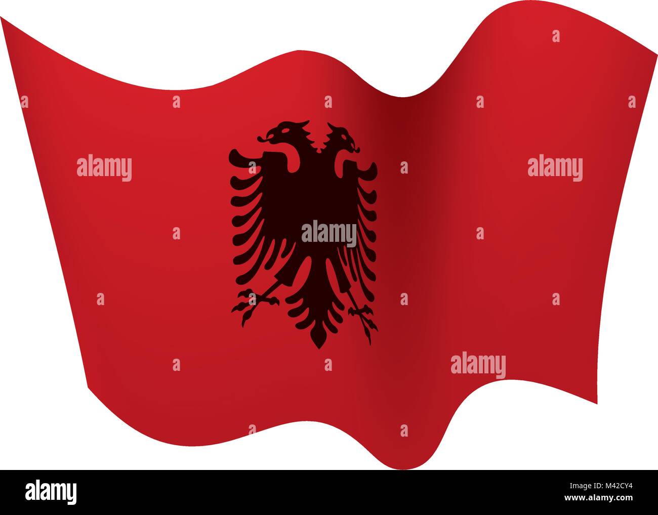 Albania flag, vector illustration Stock Vector Image & Art - Alamy