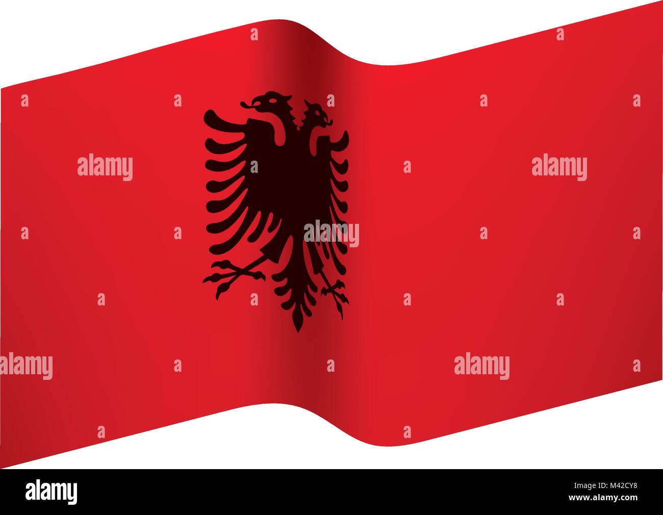 Albania flag, vector illustration Stock Vector Image & Art - Alamy