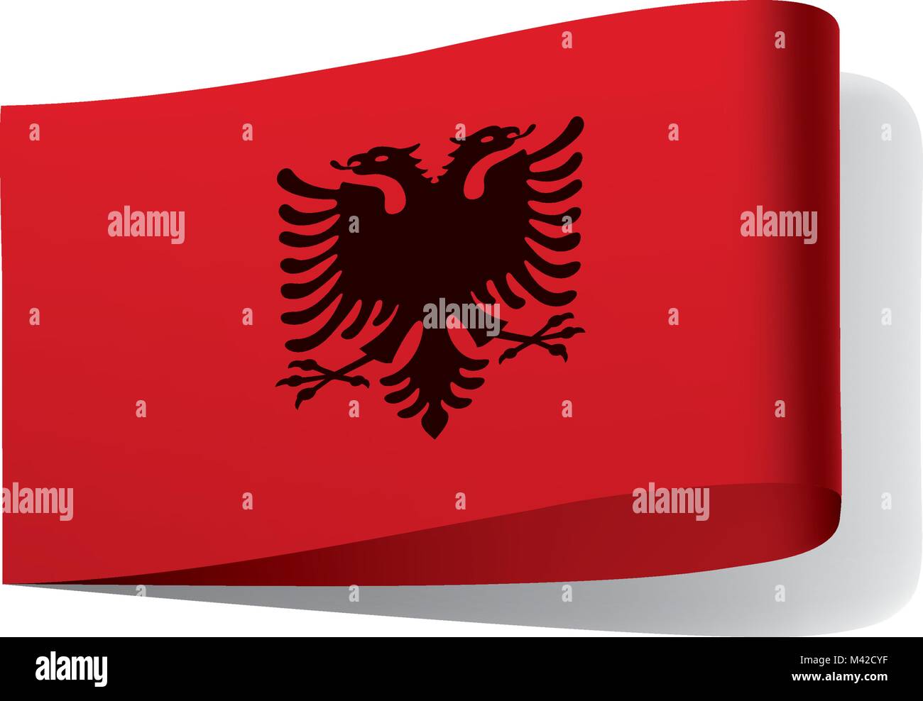 Albania flag, vector illustration Stock Vector Image & Art - Alamy