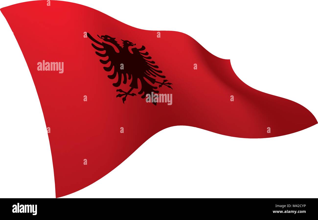Albania flag, vector illustration Stock Vector Image & Art - Alamy