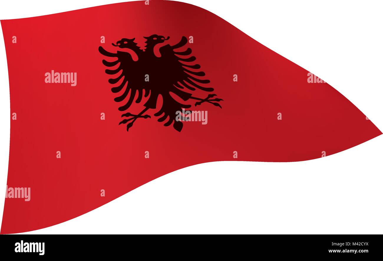 Albania flag, vector illustration Stock Vector Image & Art - Alamy