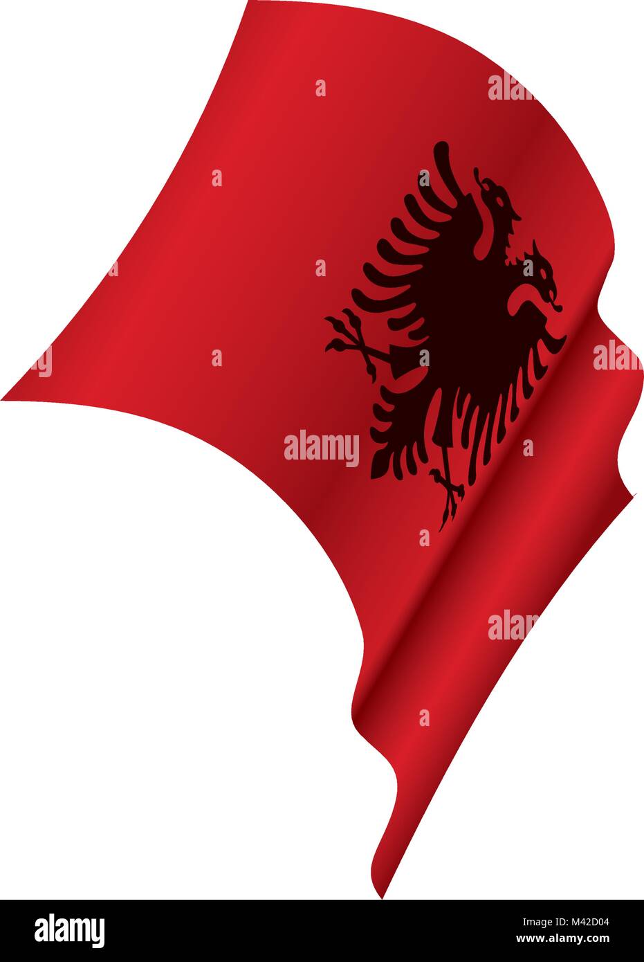 Albania flag, vector illustration Stock Vector Image & Art - Alamy