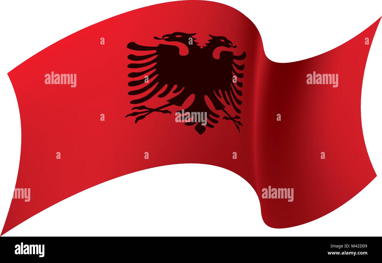 Albania flag, vector illustration Stock Vector Image & Art - Alamy