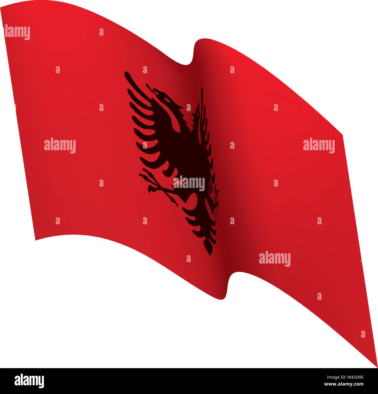 Albania flag, vector illustration Stock Vector Image & Art - Alamy