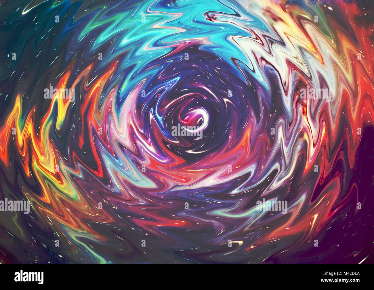 Abstract galaxy watercolor background. Colorful fantasy cosmic texture ...