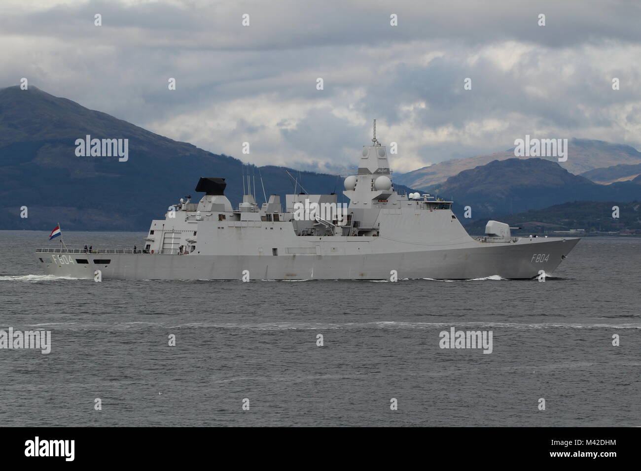 HNLMS De Ruyter (F804), a De Zeven Provincien-class frigate operated by ...