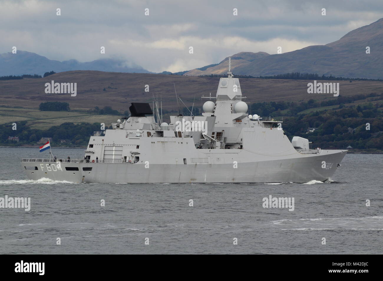HNLMS De Ruyter (F804), a De Zeven Provincien-class frigate operated by ...