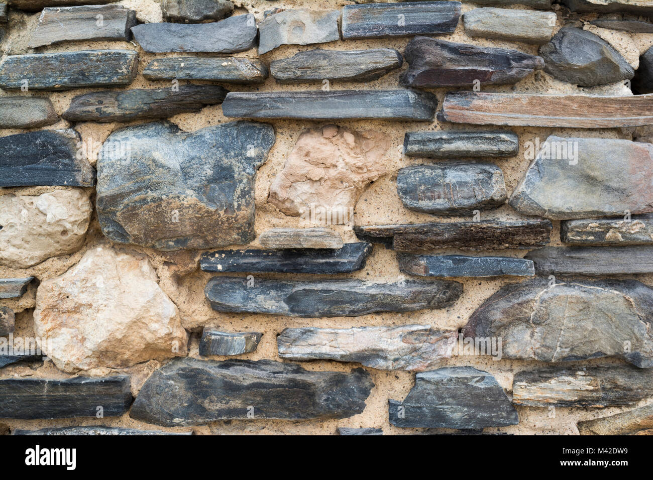 Abstract Shapes and Patterns: Coastal natural stone wall construction ...
